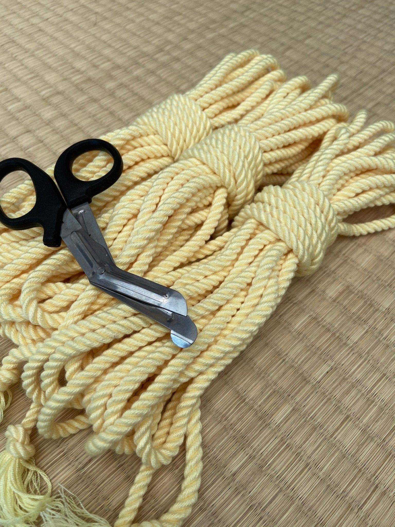 Sensory Friendly Yellow Bamboo Bondage Rope – RebornRopes